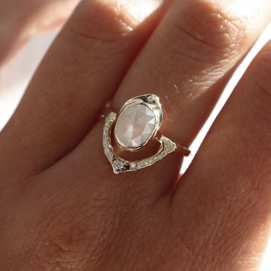 Custom Icy Diamond Starfall Engagement Ring – From Isla