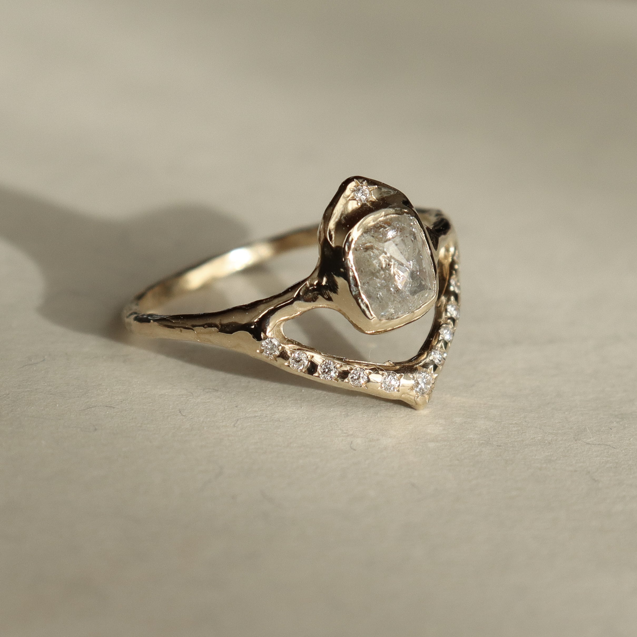 Starfall | Salt and Pepper Diamond, Diamonds, 14k Gold – From Isla