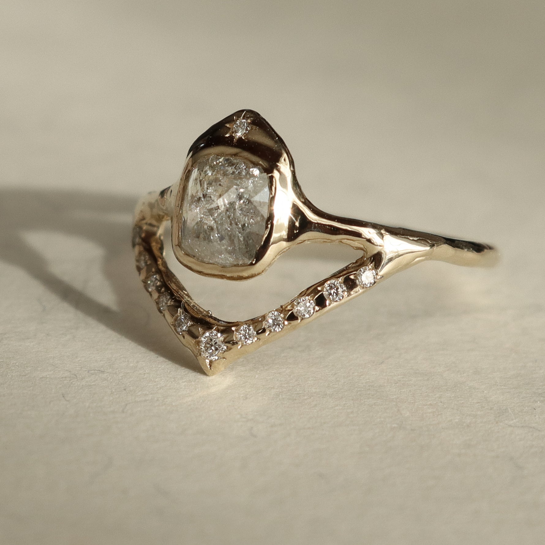 Starfall | Salt and Pepper Diamond, Diamonds, 14k Gold – From Isla