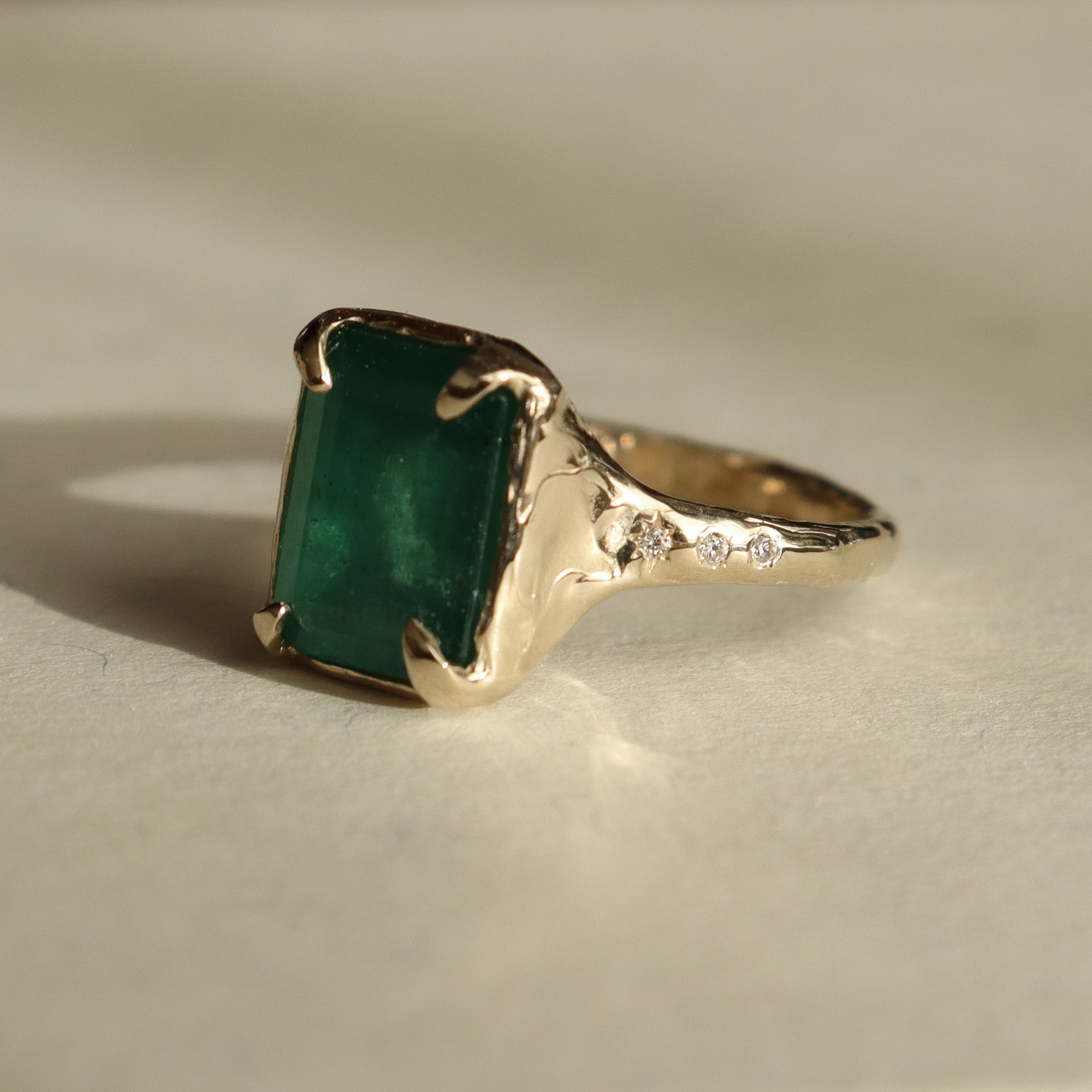 Custom Emerald Engagement Ring – From Isla