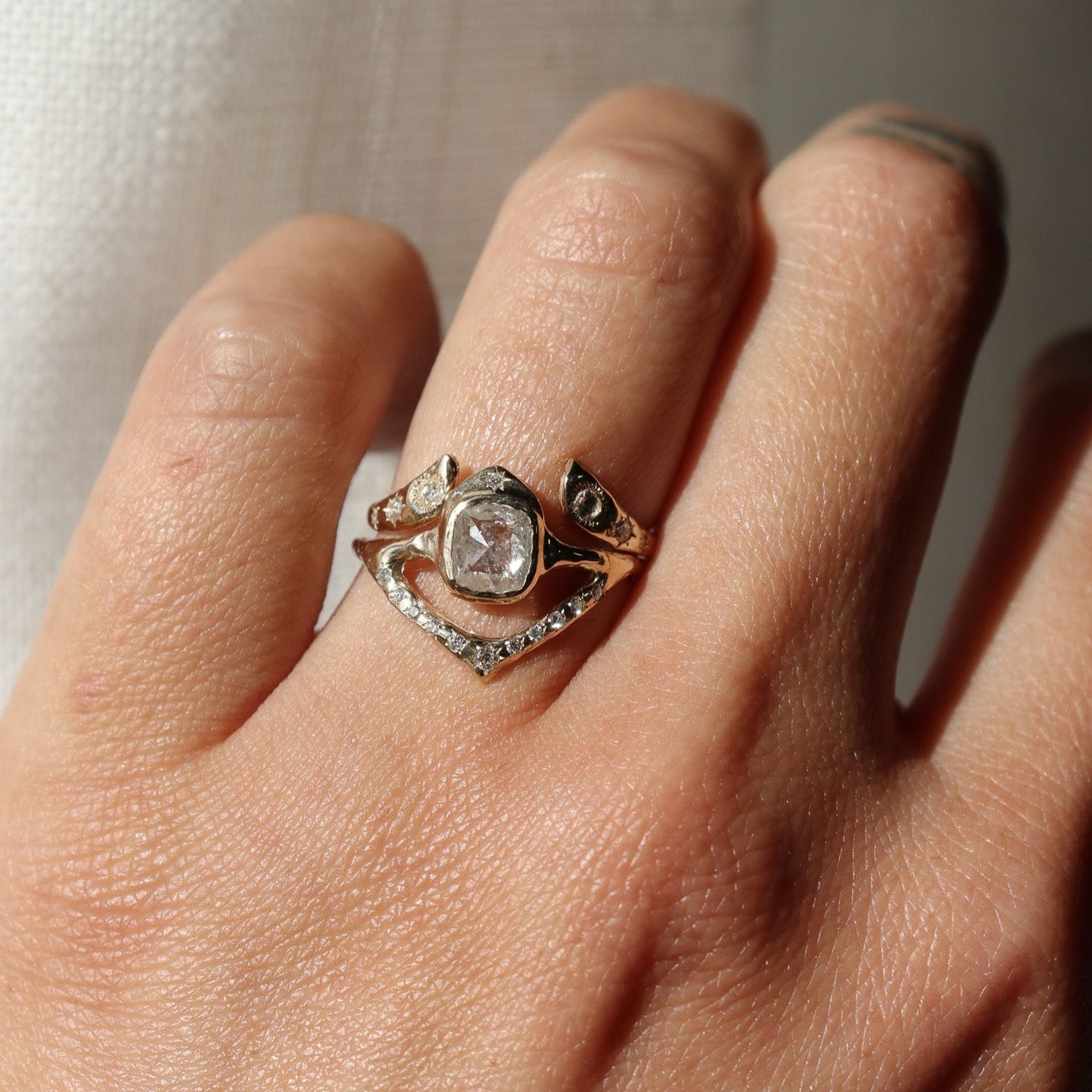 Starfall | Salt and Pepper Diamond, Diamonds, 14k Gold – From Isla
