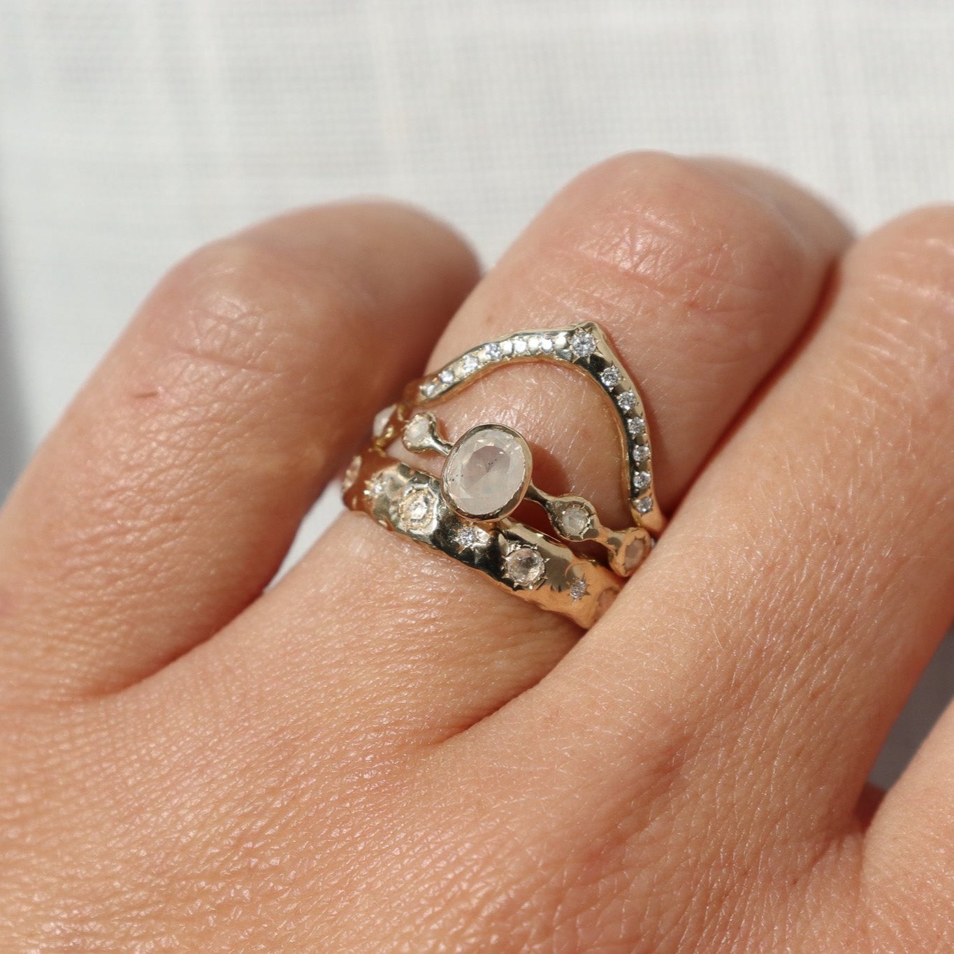 The Vale Band | Diamonds, 14k gold – From Isla
