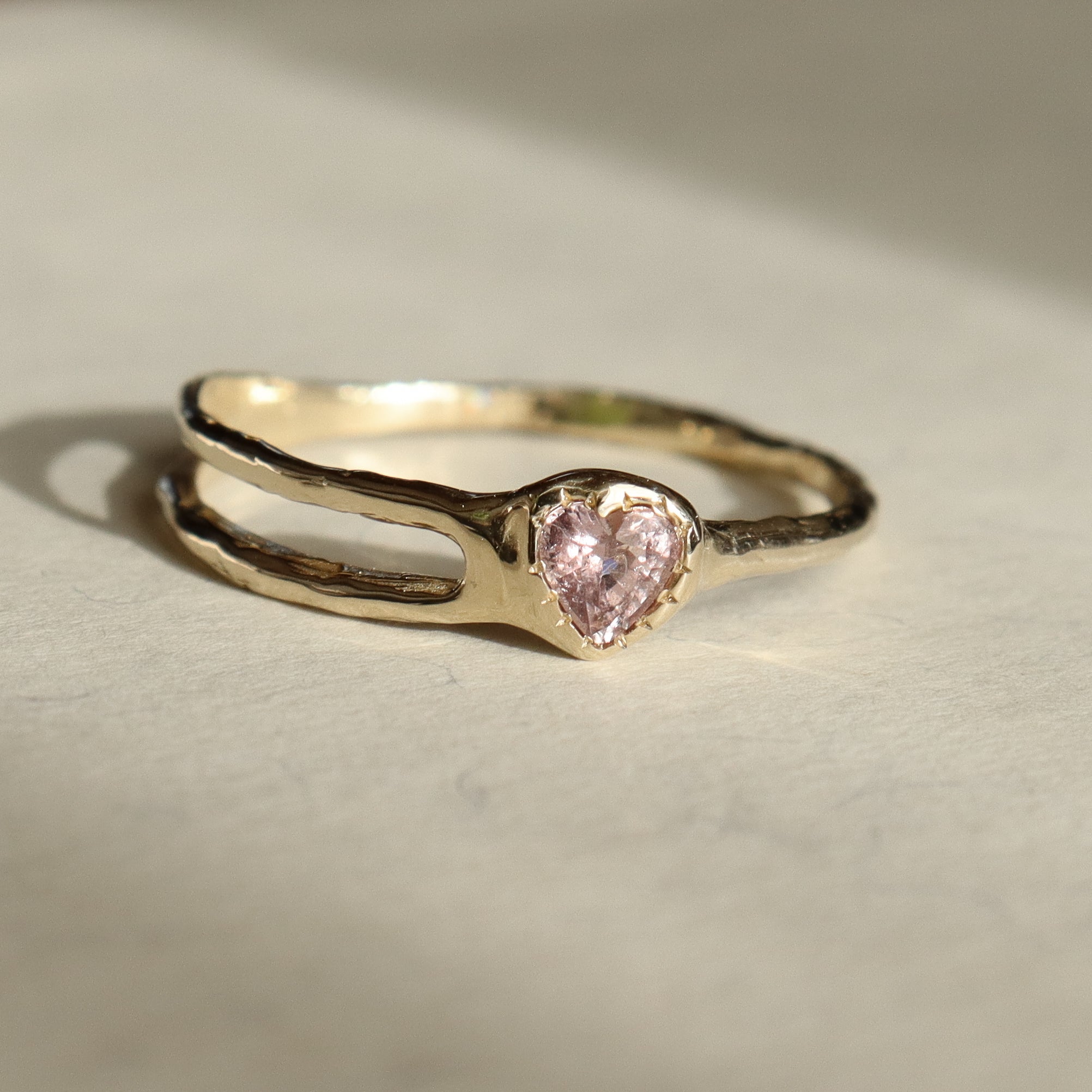 Sapphire Heart Shooting Star Ring | Sapphire, 14k Gold – From Isla