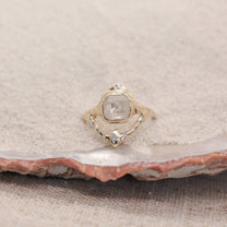 Starfall Ring | Icy Diamond and White Diamonds, 14k Gold – From Isla