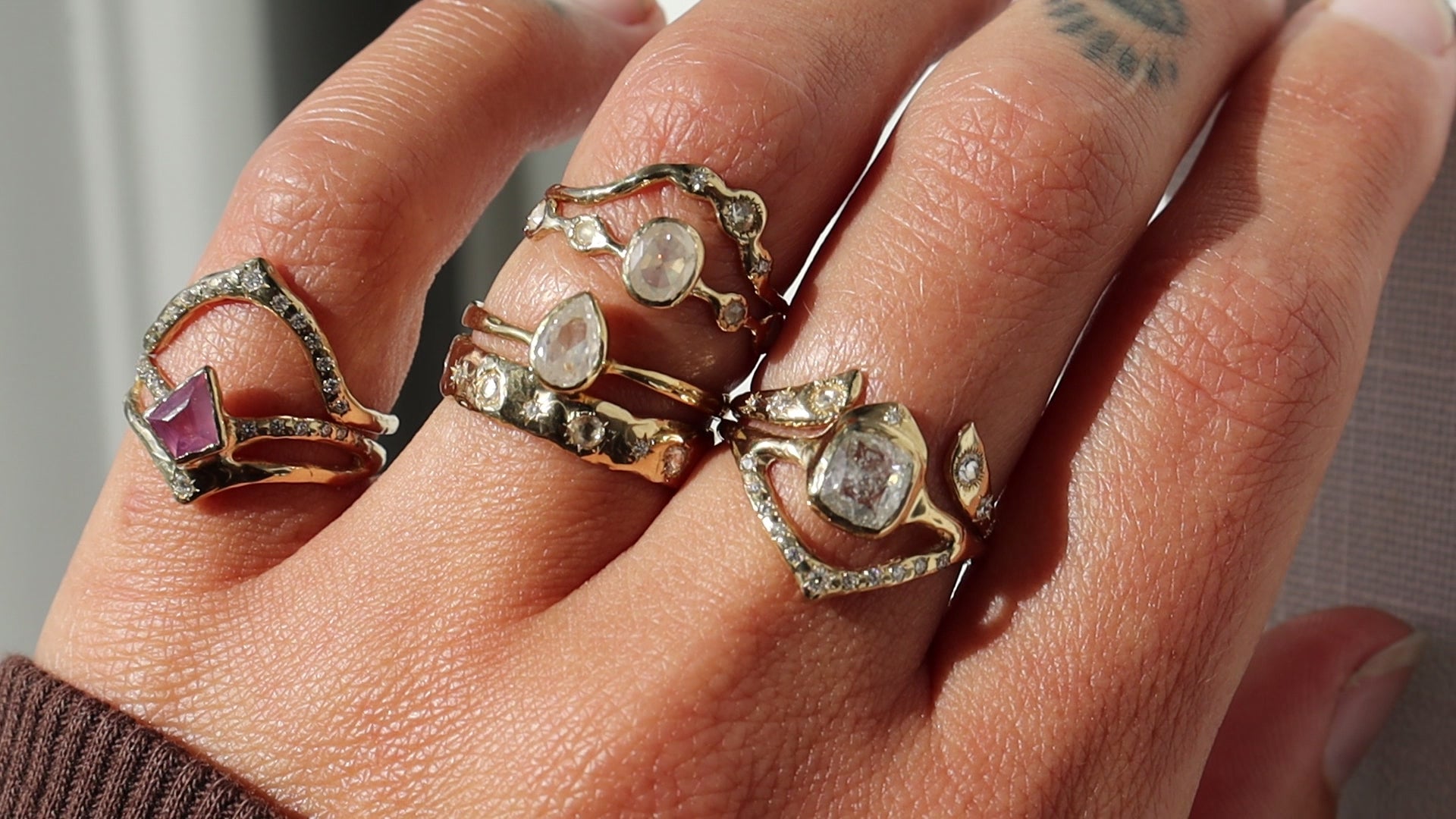The Vale Band | Diamonds, 14k gold – From Isla